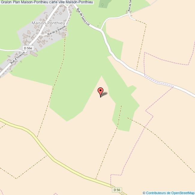 Plan Maison-Ponthieu carte ville Maison-Ponthieu