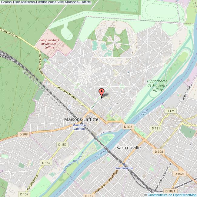 Plan Maisons-Laffitte carte ville Maisons-Laffitte