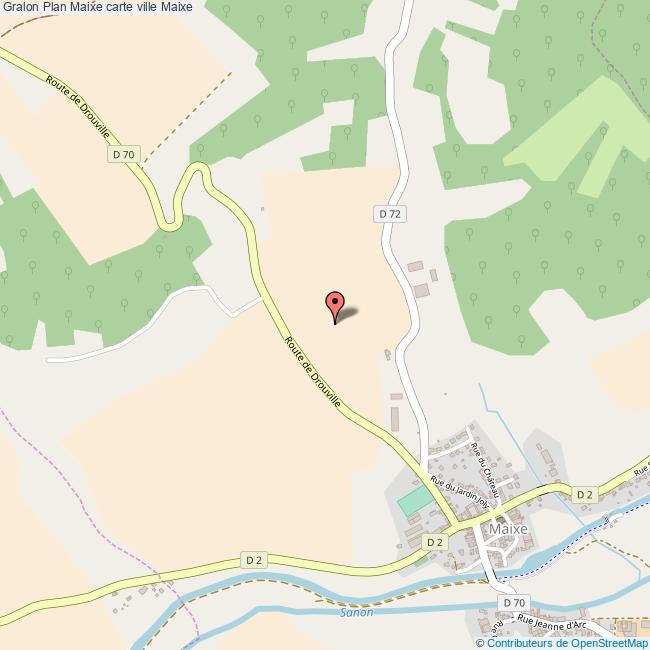 Plan Maixe carte ville Maixe