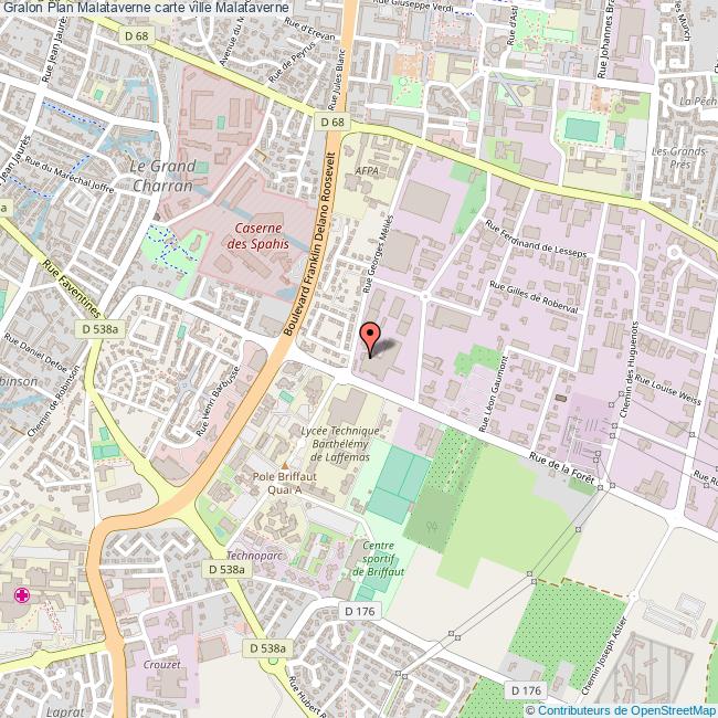 Plan Malataverne carte ville Malataverne
