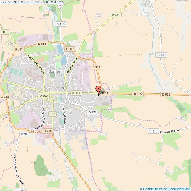 Plan Mamers carte ville Mamers