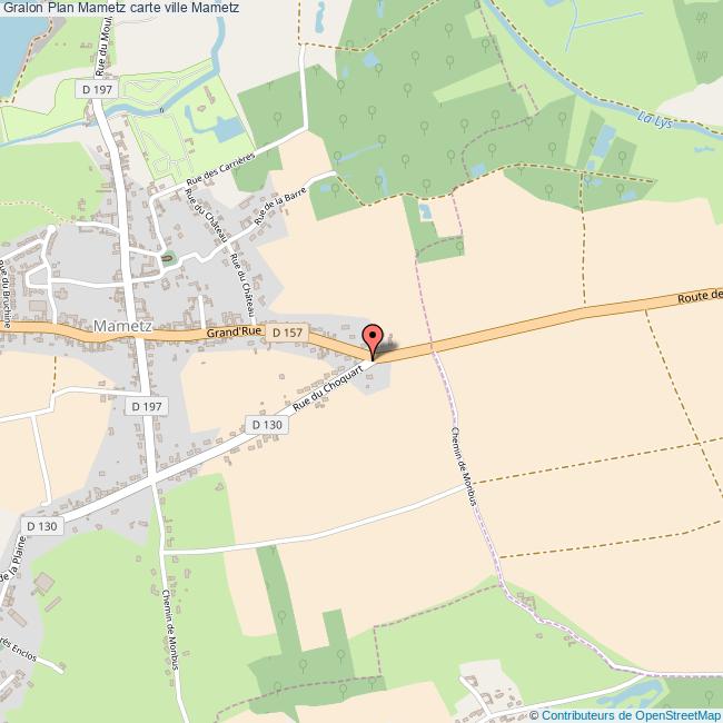 Plan Mametz carte ville Mametz