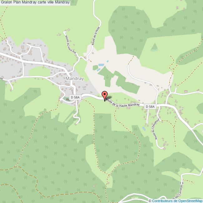 Plan Mandray carte ville Mandray