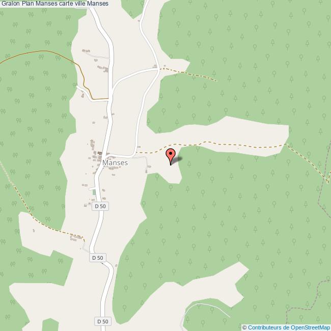 Plan Manses carte ville Manses