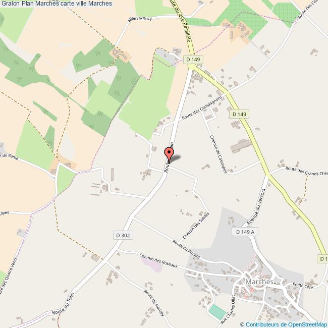 Plan Marches carte ville Marches