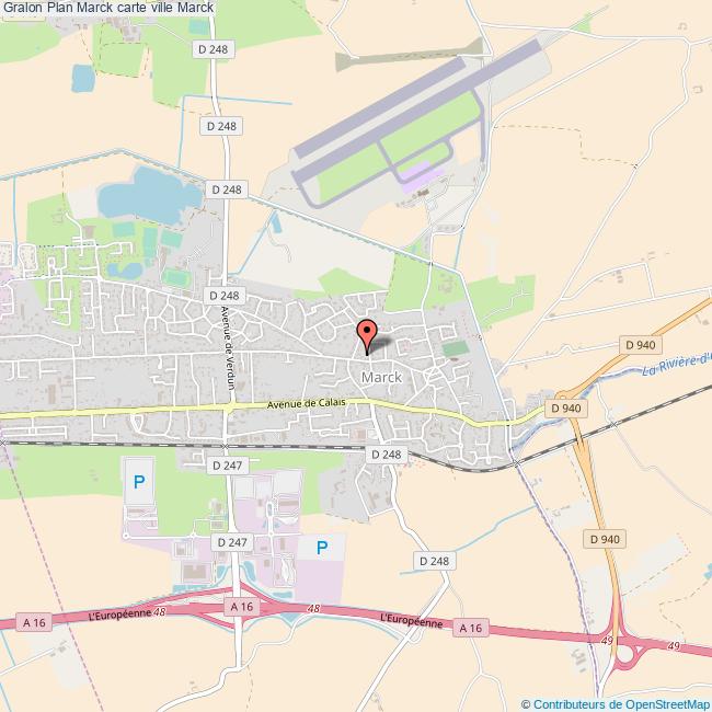 Plan Marck carte ville Marck