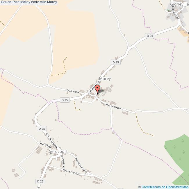 Plan Marey carte ville Marey