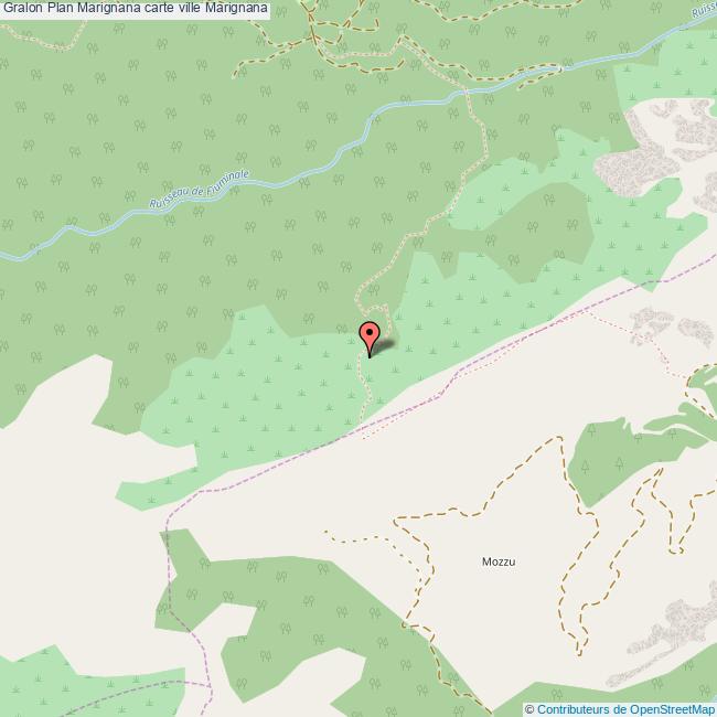 Plan Marignana carte ville Marignana