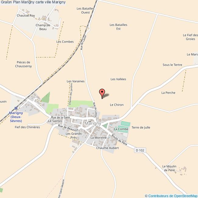 Plan Marigny carte ville Marigny