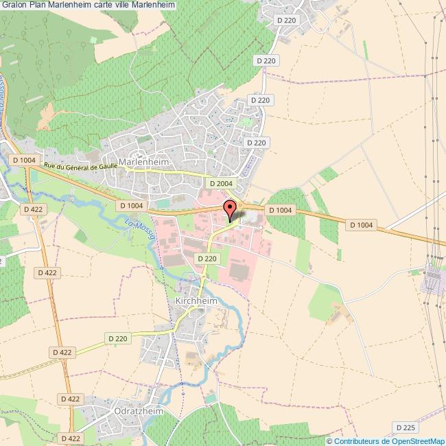 Plan Marlenheim carte ville Marlenheim