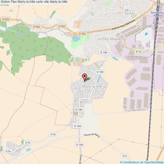 Plan Marly-la-Ville carte ville Marly-la-Ville