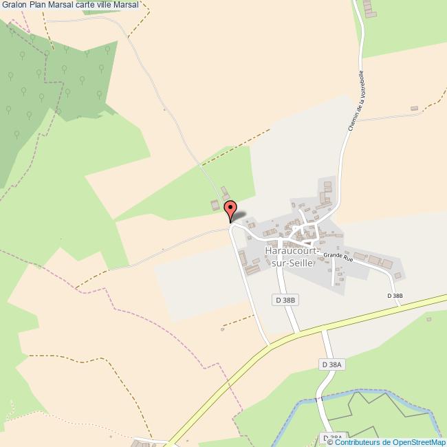 Plan Marsal carte ville Marsal