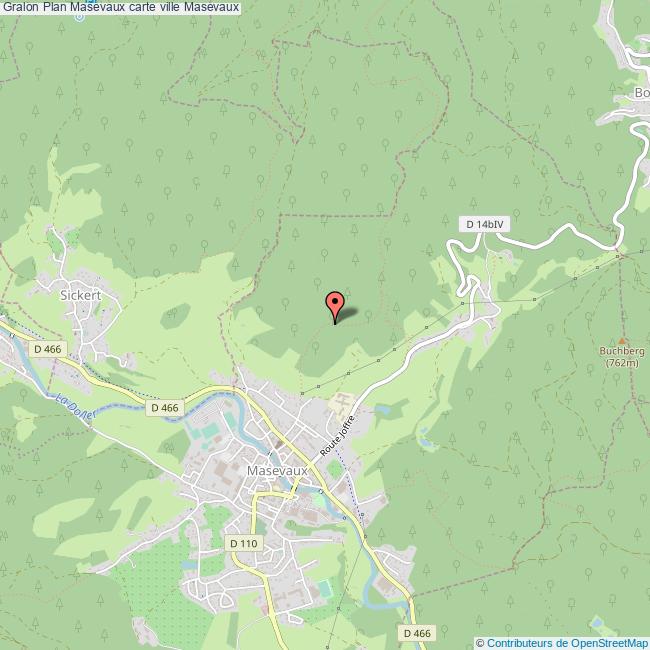 Plan Masevaux carte ville Masevaux
