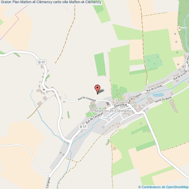 Plan Matton-et-Clémency carte ville Matton-et-Clémency