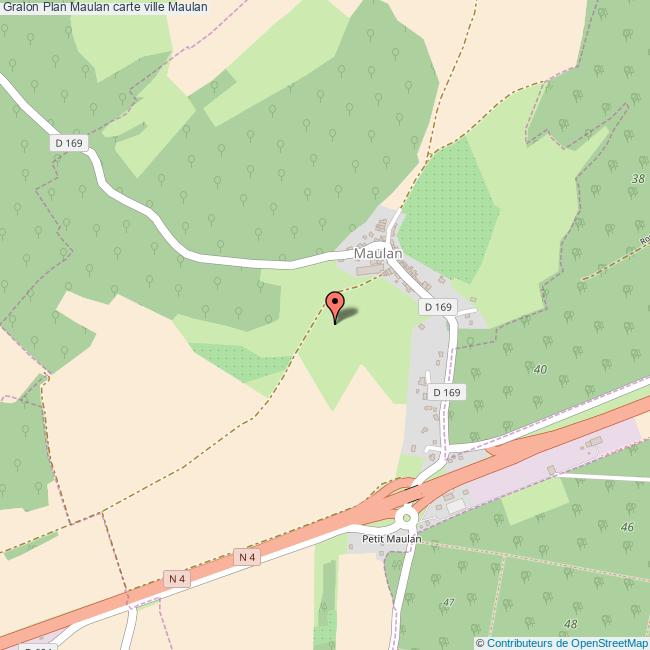 Plan Maulan carte ville Maulan