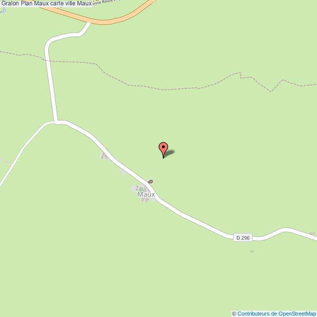 Plan Maux carte ville Maux