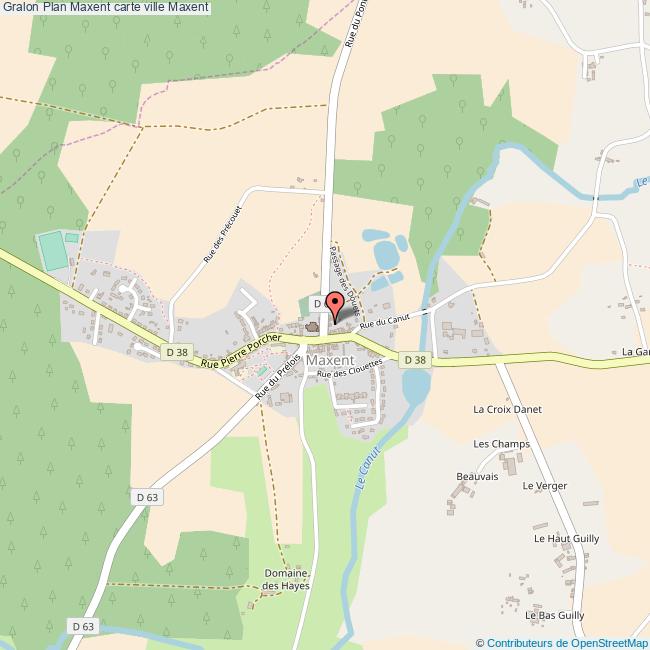 Plan Maxent carte ville Maxent