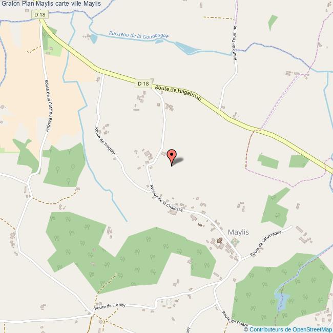 Plan Maylis carte ville Maylis