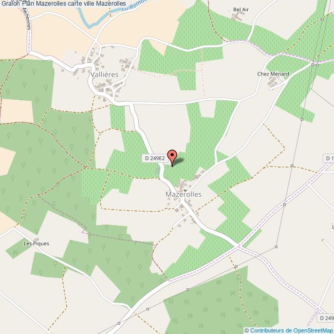 Plan Mazerolles carte ville Mazerolles