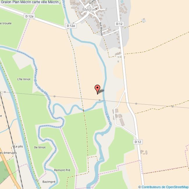 Plan Mécrin carte ville Mécrin