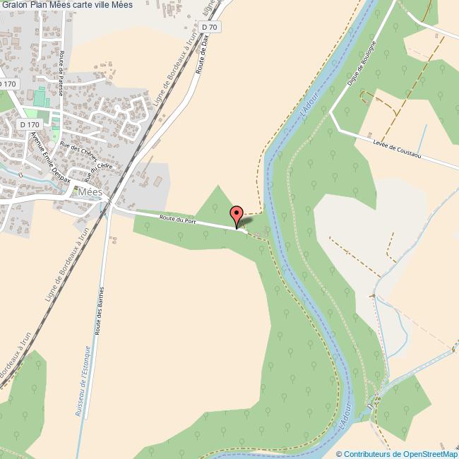 Plan Mées carte ville Mées