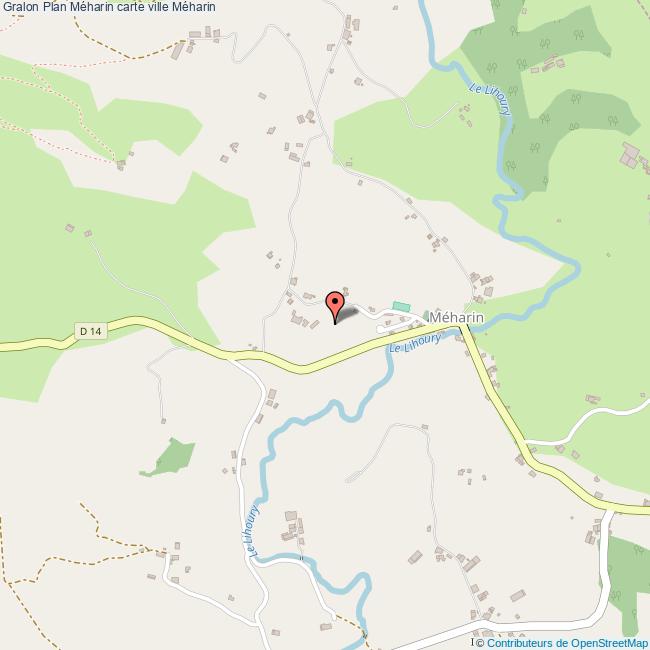 Plan Méharin carte ville Méharin