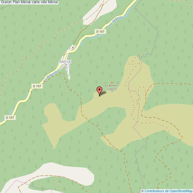 Plan Mérial carte ville Mérial
