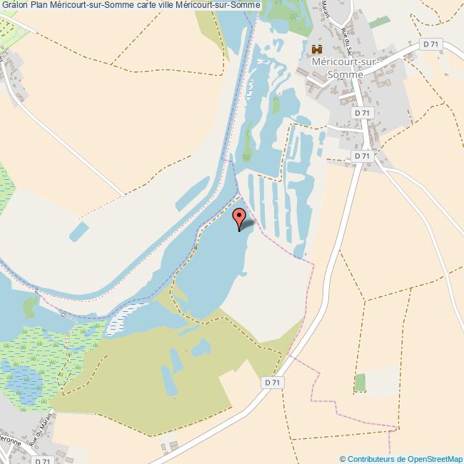 Plan Méricourt-sur-Somme carte ville Méricourt-sur-Somme