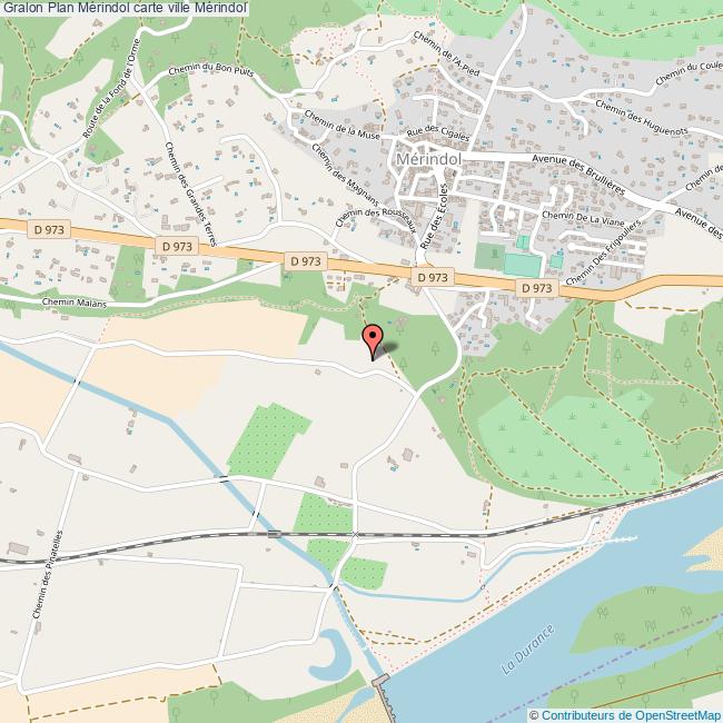 Plan Mérindol carte ville Mérindol