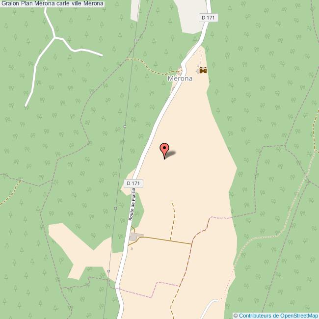 Plan Mérona carte ville Mérona