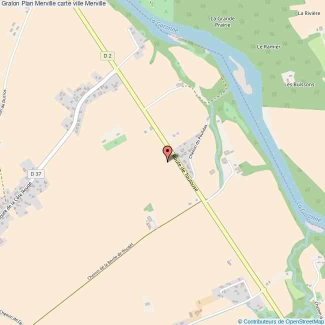 Plan Merville carte ville Merville