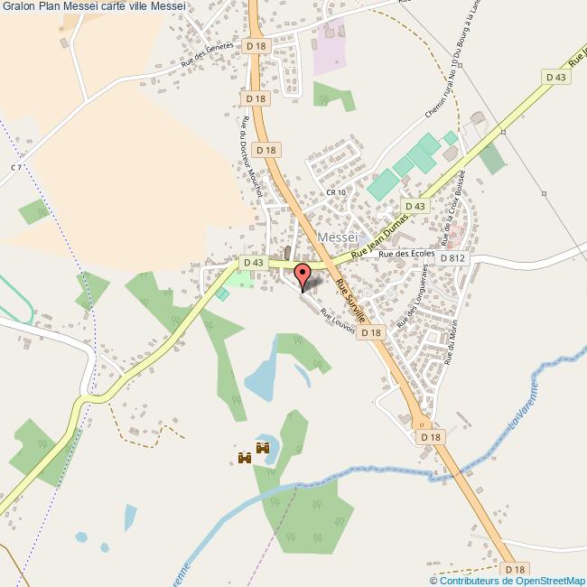Plan Messei carte ville Messei