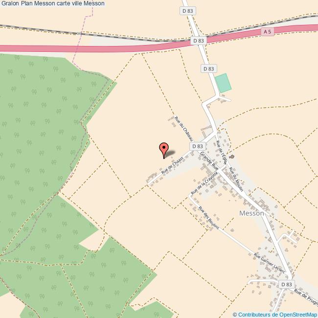 Plan Messon carte ville Messon