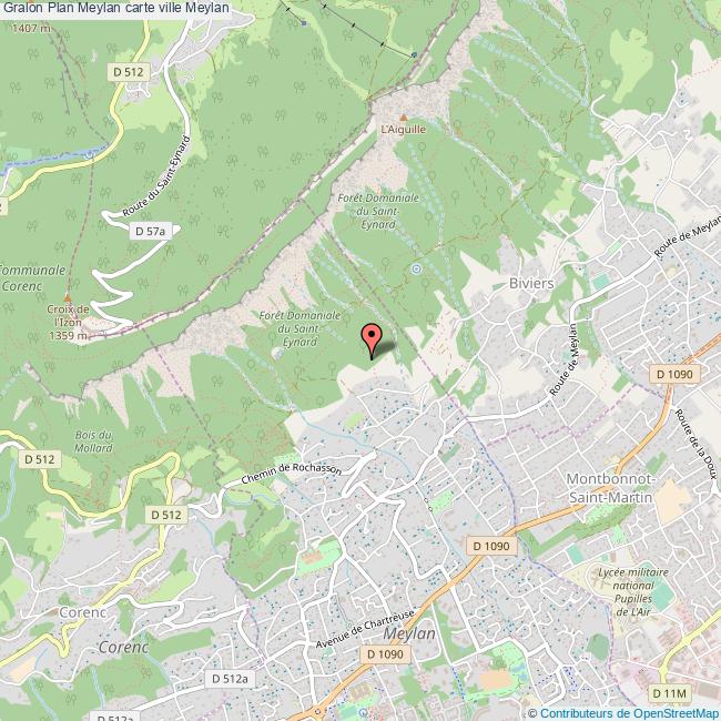 Plan Meylan carte ville Meylan