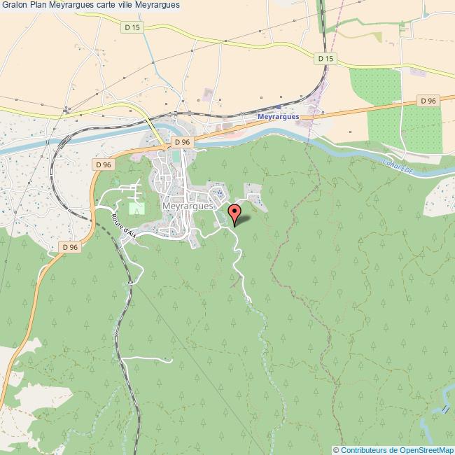 Plan Meyrargues carte ville Meyrargues