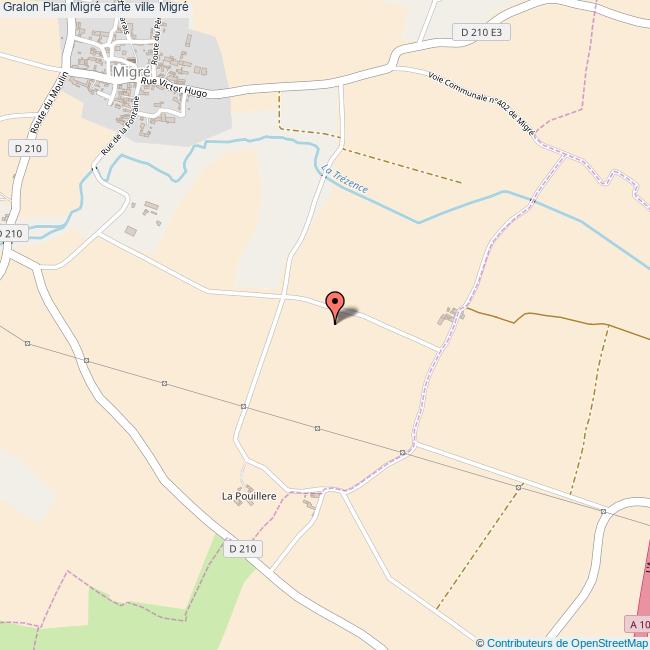 Plan Migré carte ville Migré