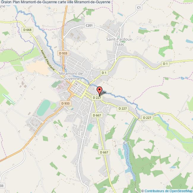Plan Miramont-de-Guyenne carte ville Miramont-de-Guyenne