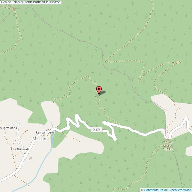 Plan Miscon carte ville Miscon