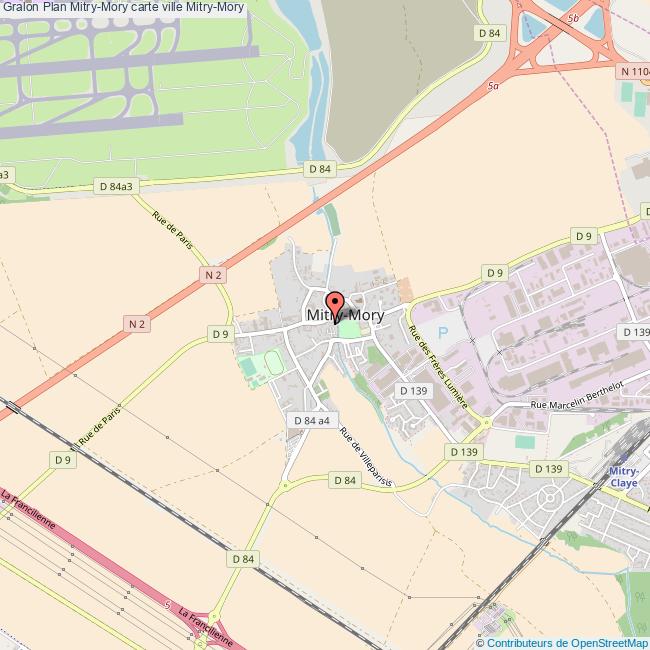 Plan Mitry-Mory carte ville Mitry-Mory