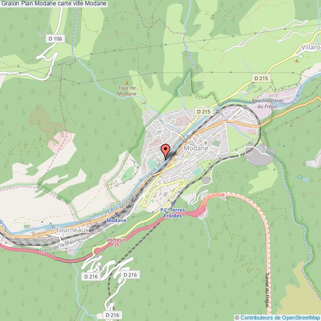 Plan Modane carte ville Modane