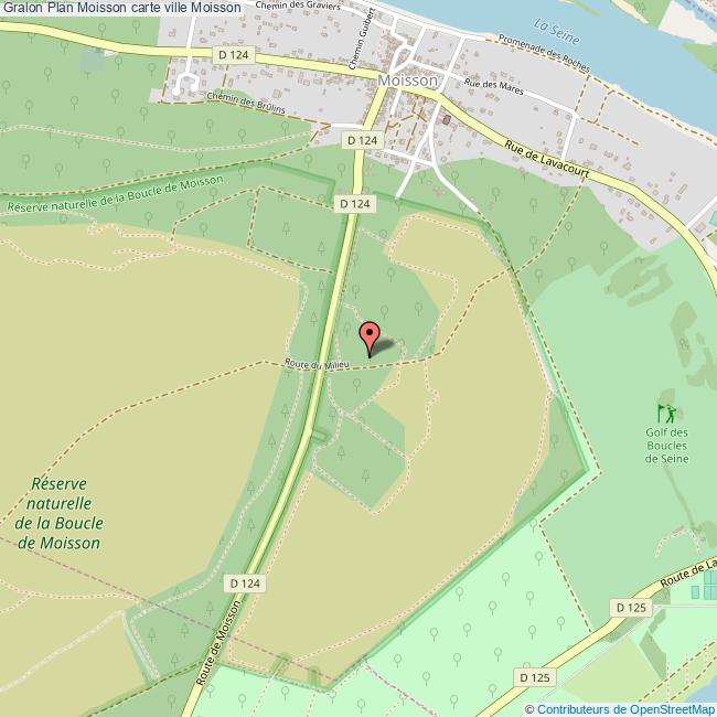 Plan Moisson carte ville Moisson