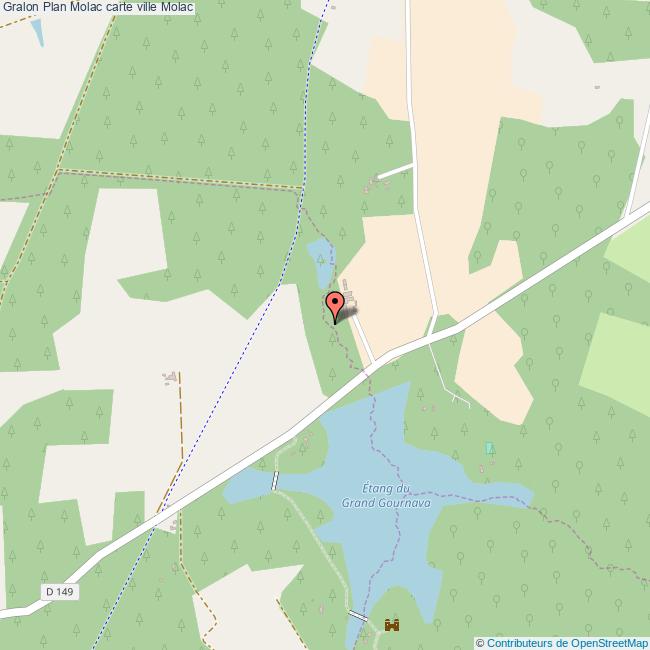 Plan Molac carte ville Molac