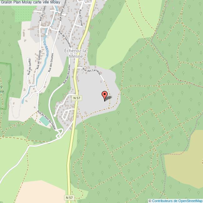 Plan Molay carte ville Molay