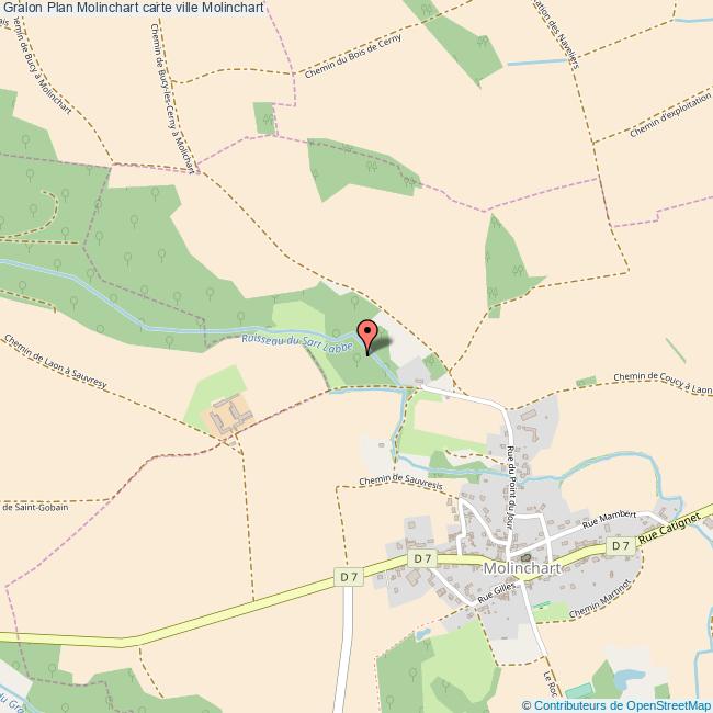 Plan Molinchart carte ville Molinchart