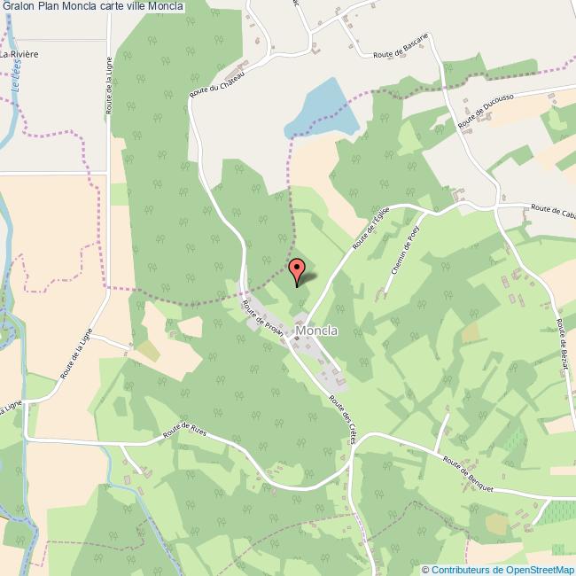 Plan Moncla carte ville Moncla