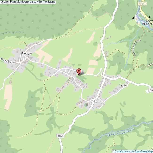 Plan Montagny carte ville Montagny
