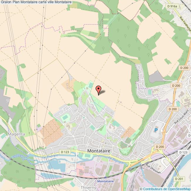 Plan Montataire carte ville Montataire