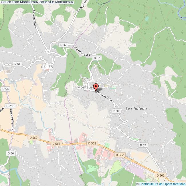 Plan Montauroux carte ville Montauroux