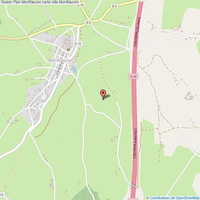 Plan Montfaucon carte ville Montfaucon