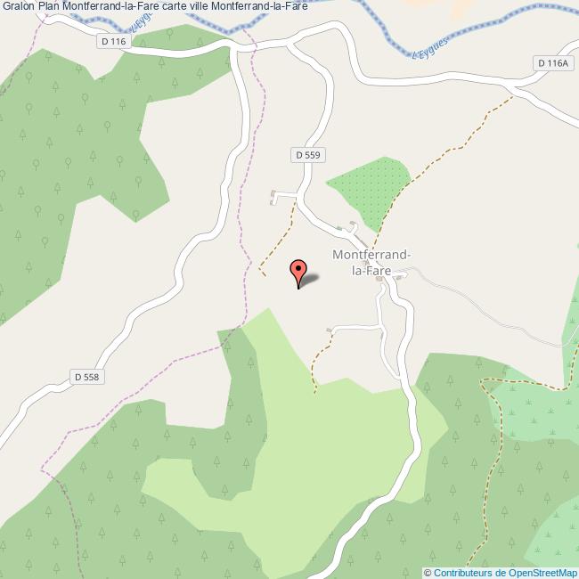 Plan Montferrand-la-Fare carte ville Montferrand-la-Fare